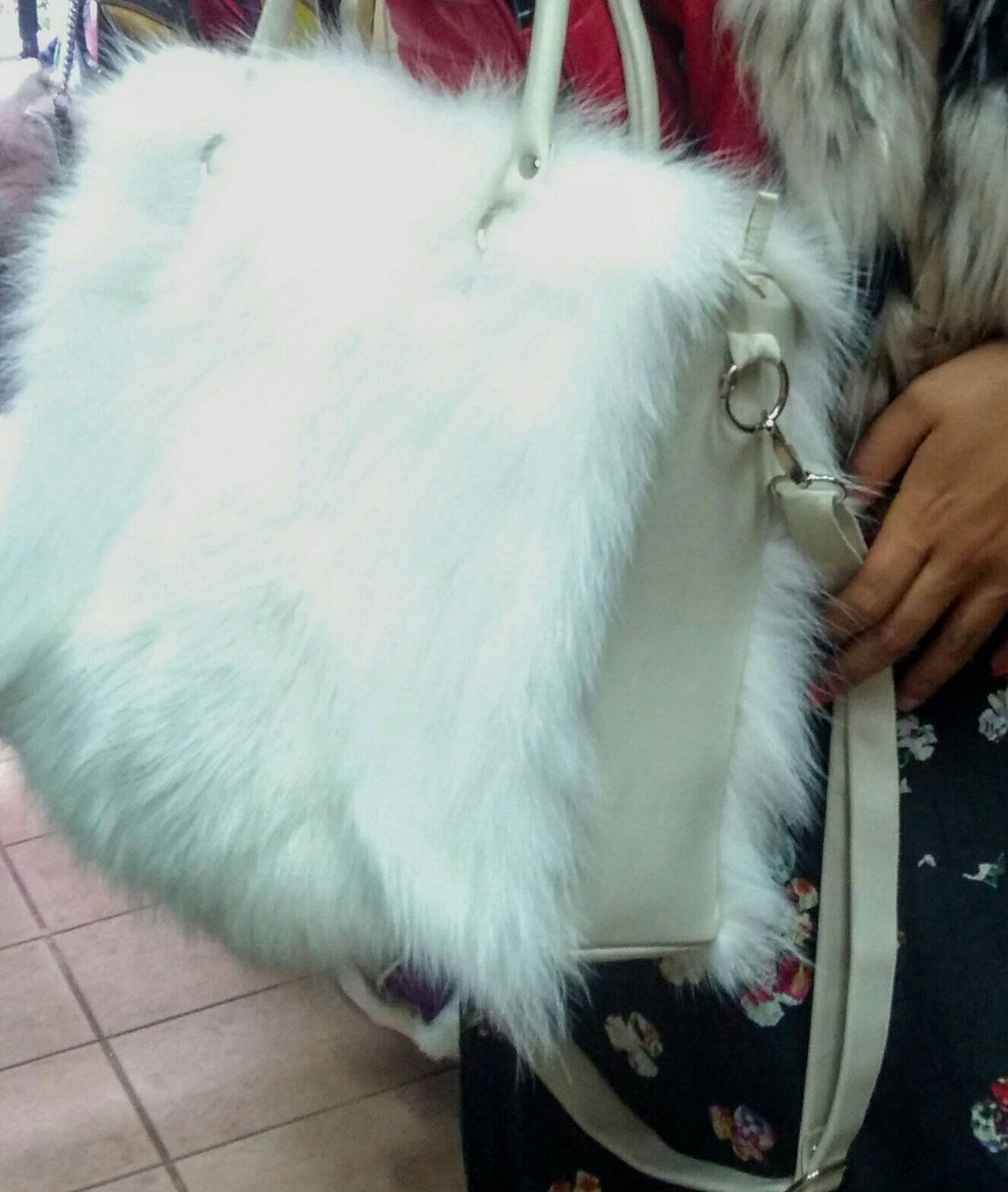 WHITE FOX Handbagbrand New Real Natural Genuine Fur - Etsy