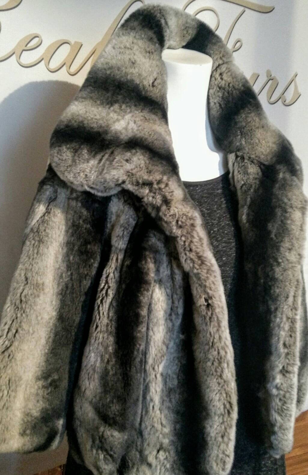 NEW!Natural Real Full skin REX Fur BOLERO!