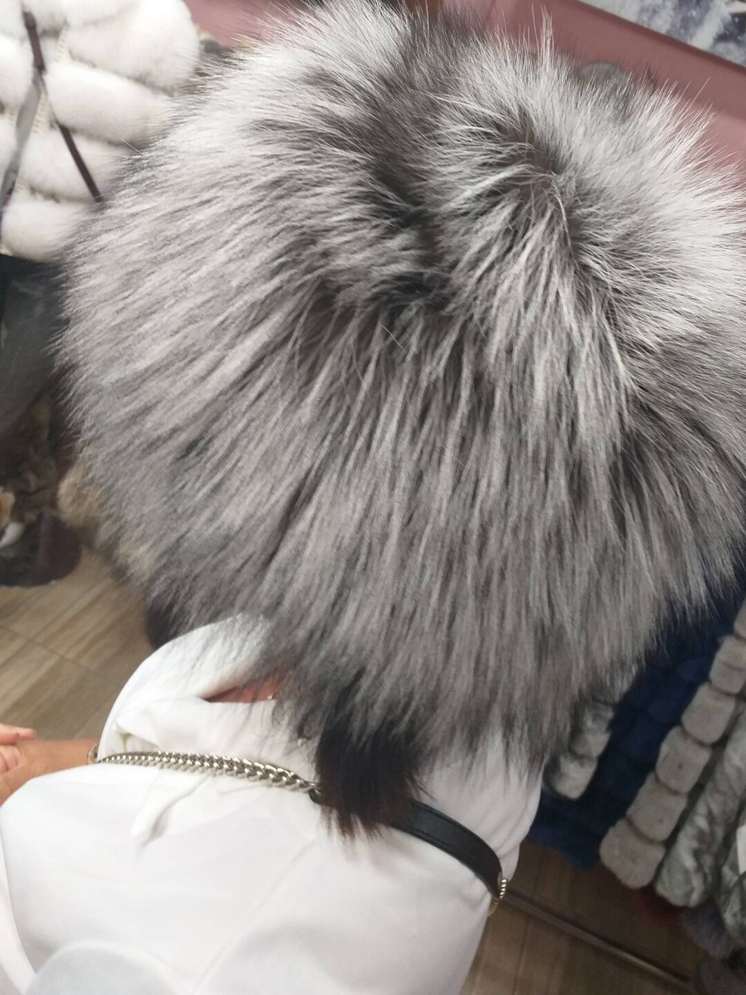SILVER FOX FUR Hat!brand New Real Natural Genuine Fur! - Etsy