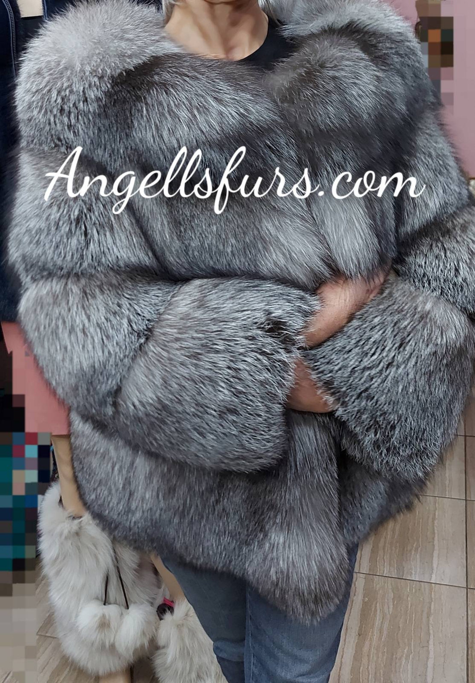 SILVER FROST FOX Jacketfullpelts Brand New Real Natural - Etsy