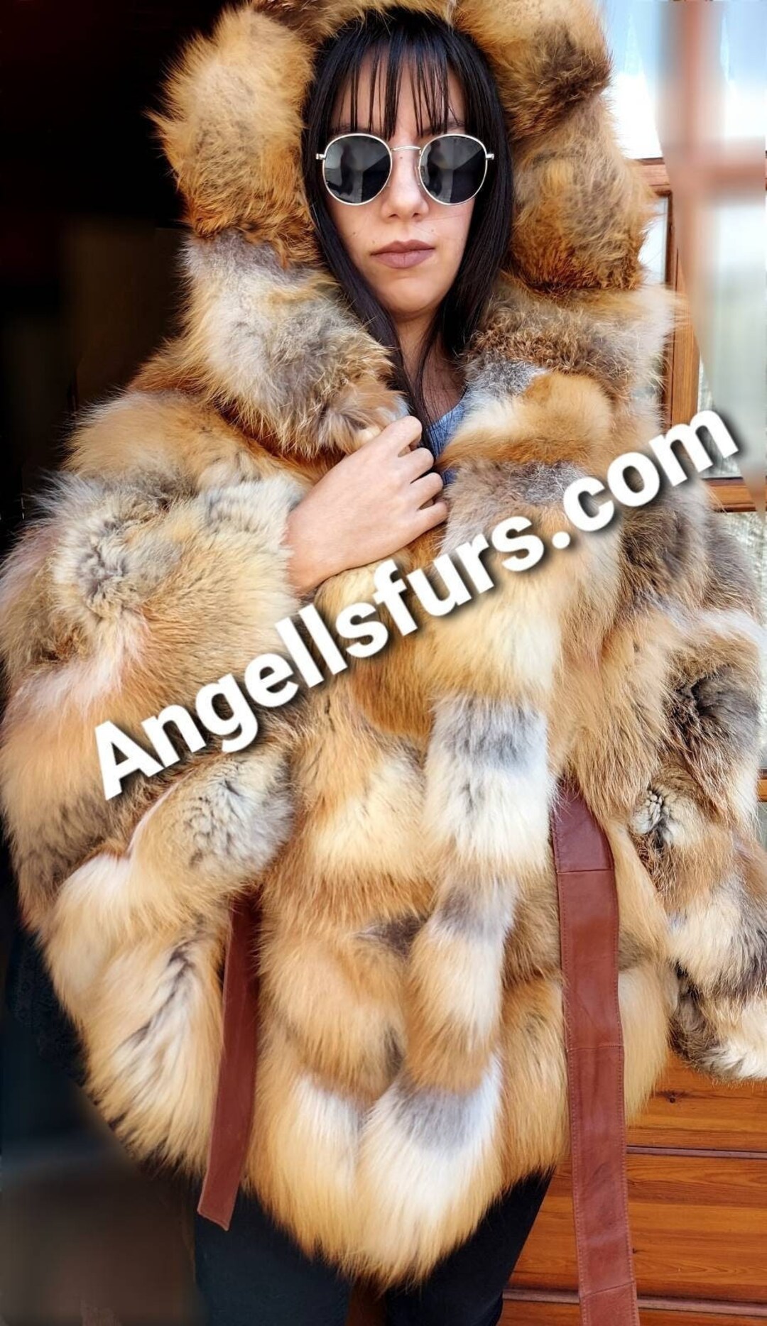 RED FOX FUR Cape!one Size!brand New Real Natural Genuine Fur! - Etsy