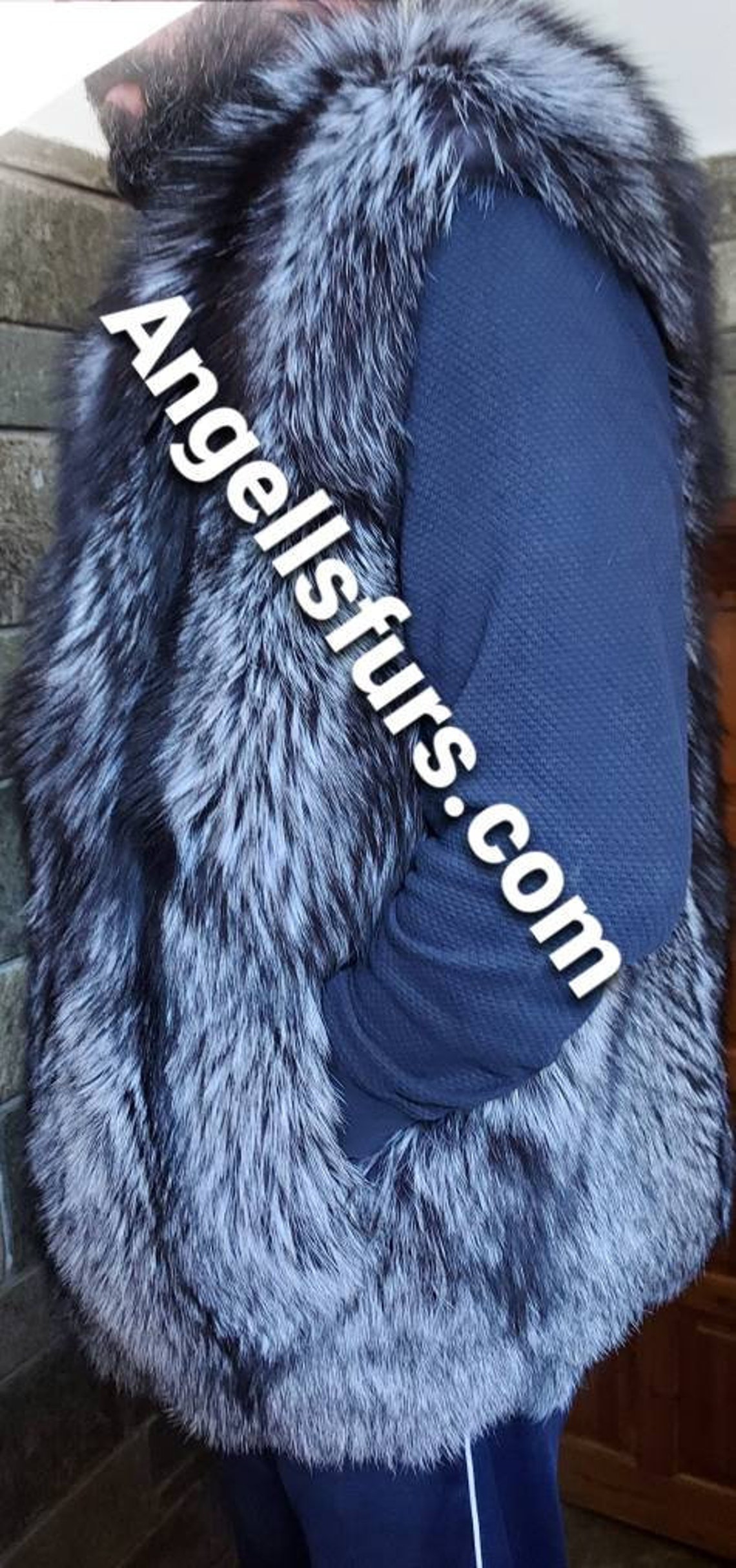 MEN'S SILVER FOX Vest!fullpelts!brand New Real Natural Genuine Fur - Etsy
