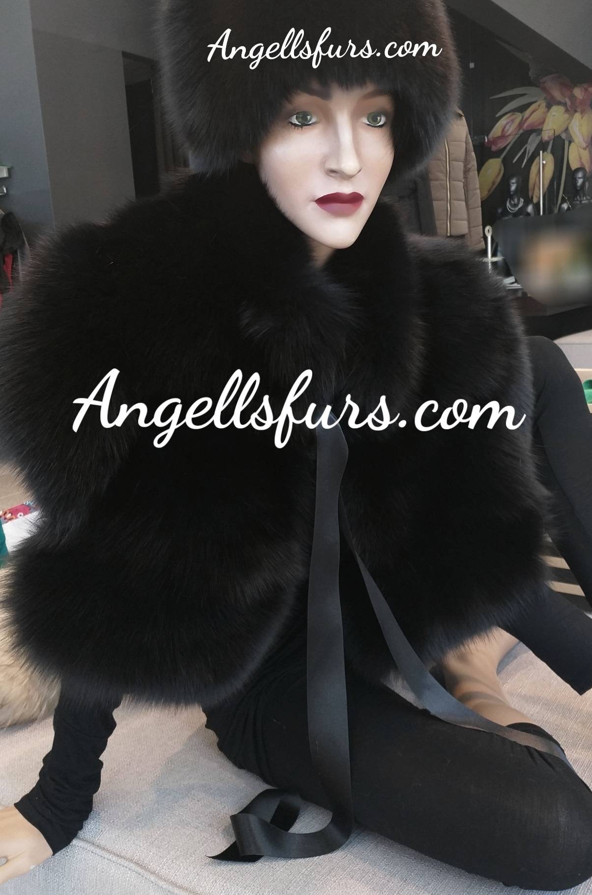FULLPELTS FOX Fur Bolero!Brand New Real Natural Genuine Fur!