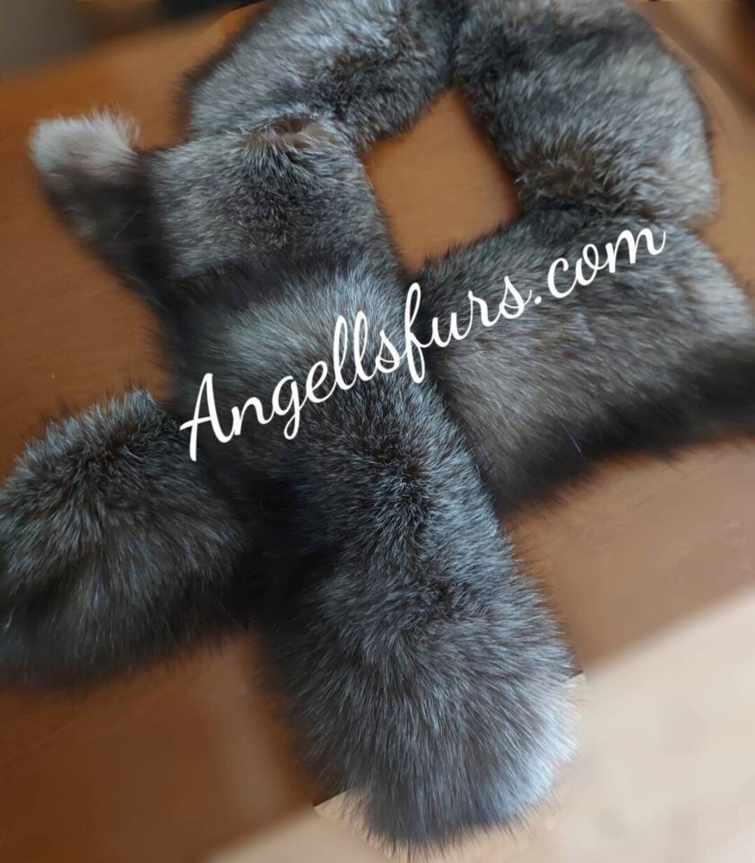 CRYSTAL FOX Collar!brand New Real Natural Genuine Fur!order Any Color ...
