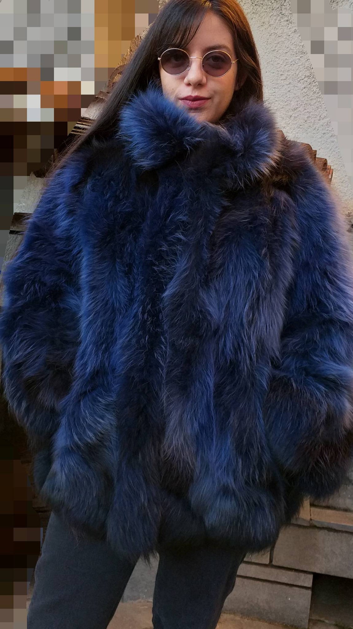 RACCOON Fur Coatbrand New Real Natural Genuine Fur | Etsy
