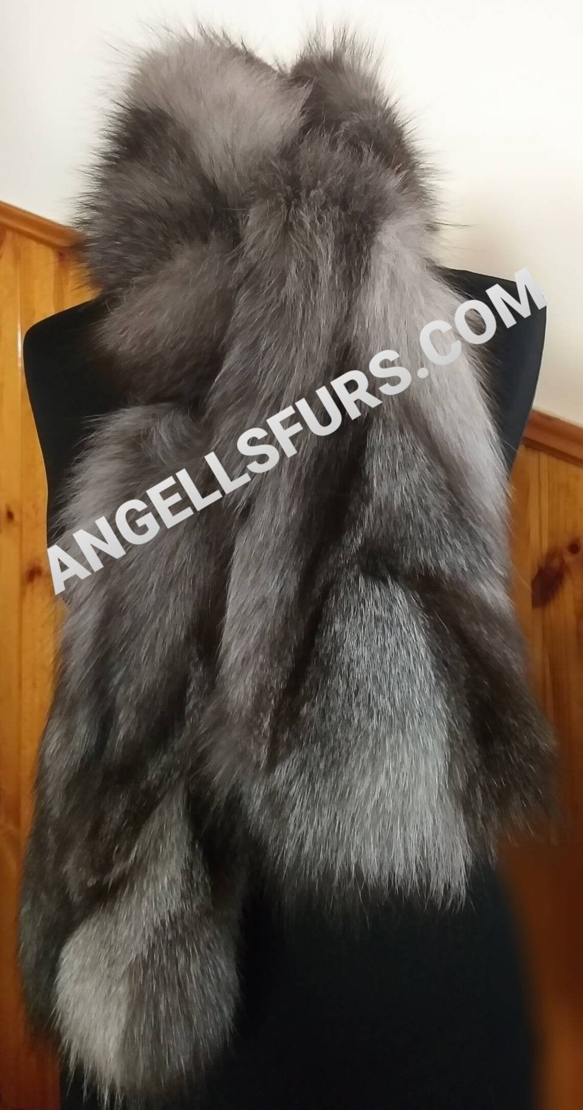 MEN'S SILVER FOX Fur Scarfbrand New Real Natural Genuine - Etsy