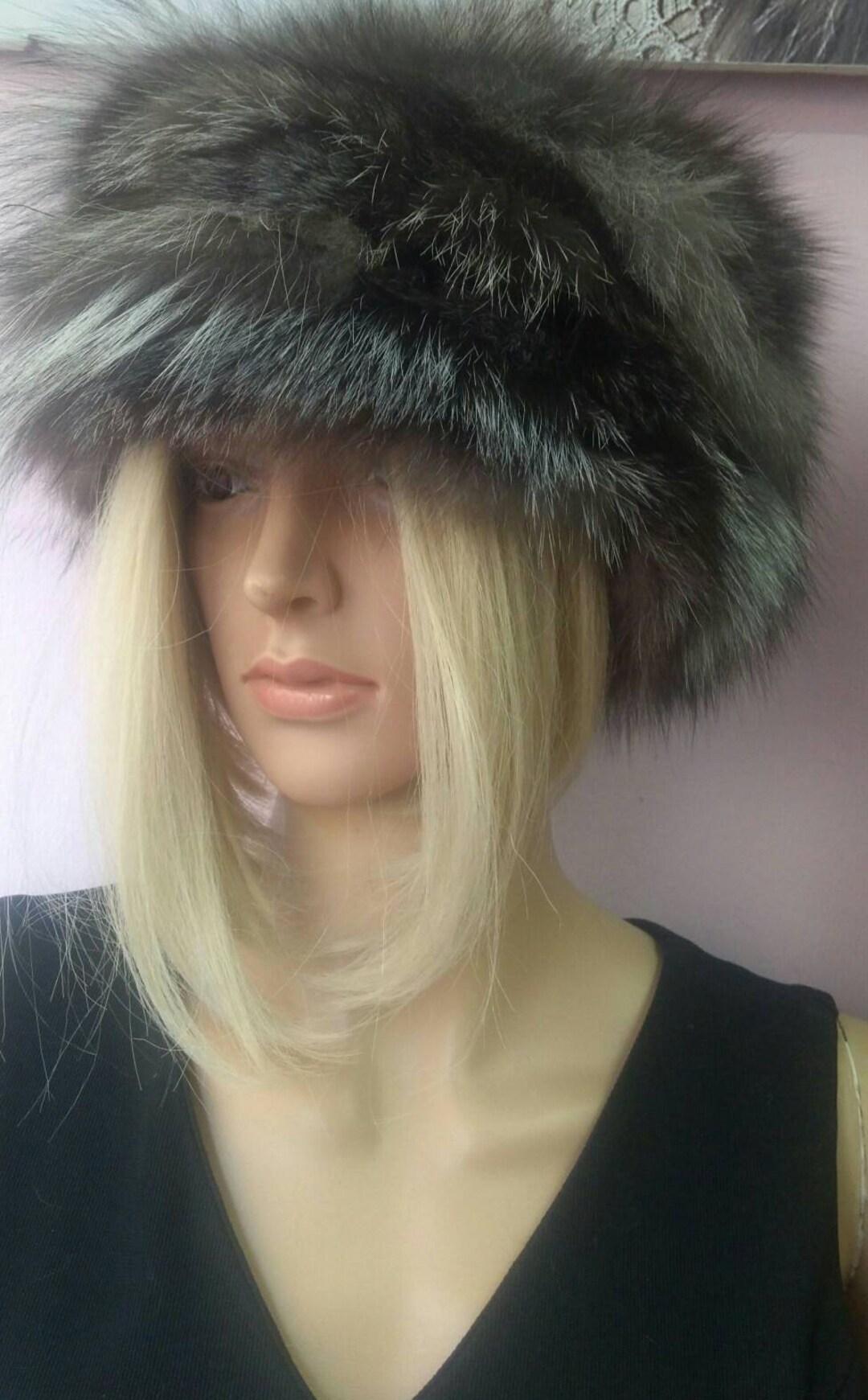 SILVER FOX Hat!brand New Real Natural Genuine Fur! - Etsy