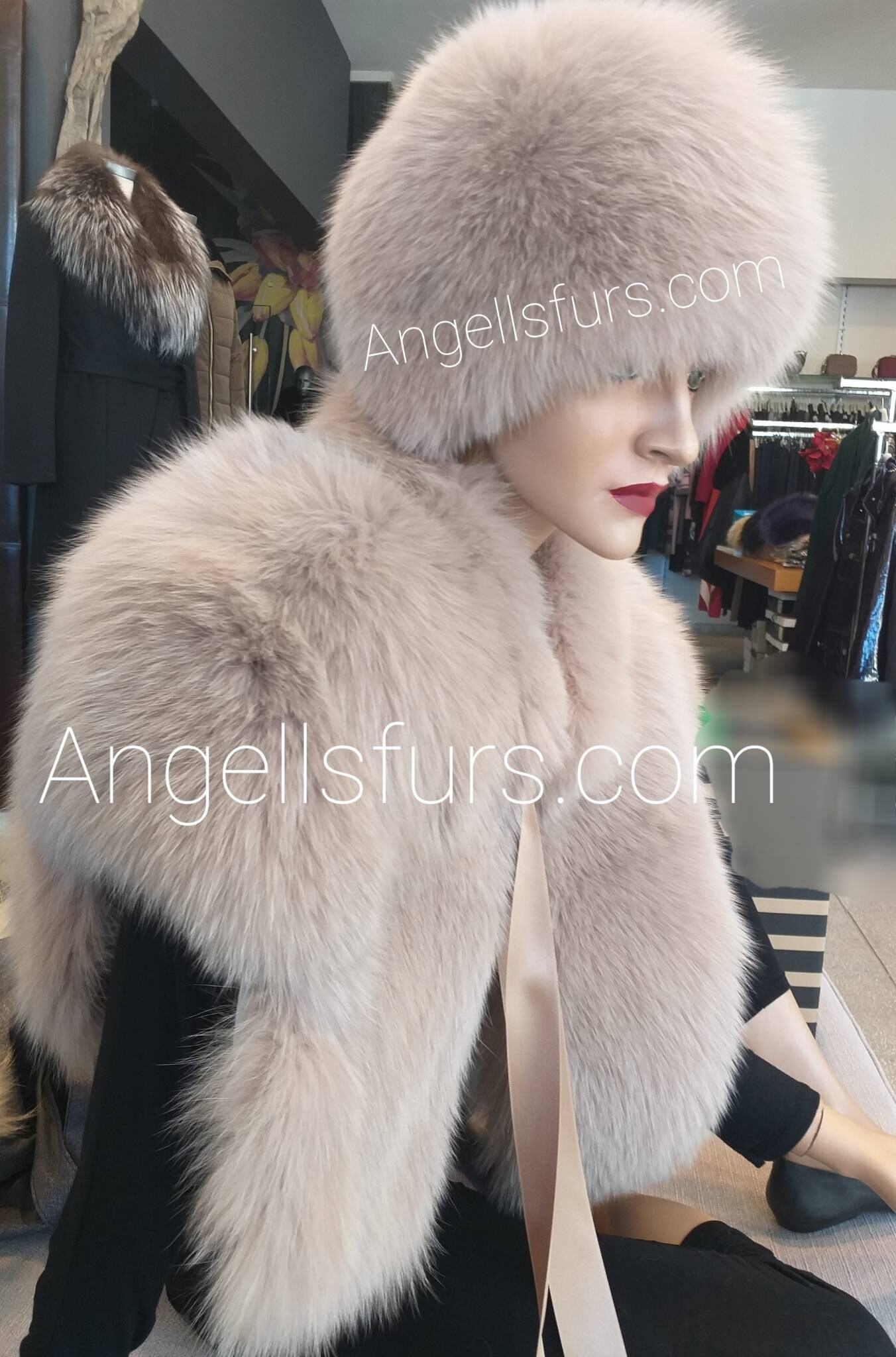 ONE SIZE Fullpelts Fur Bolero!Brand New Real Natural Genuine Fur!