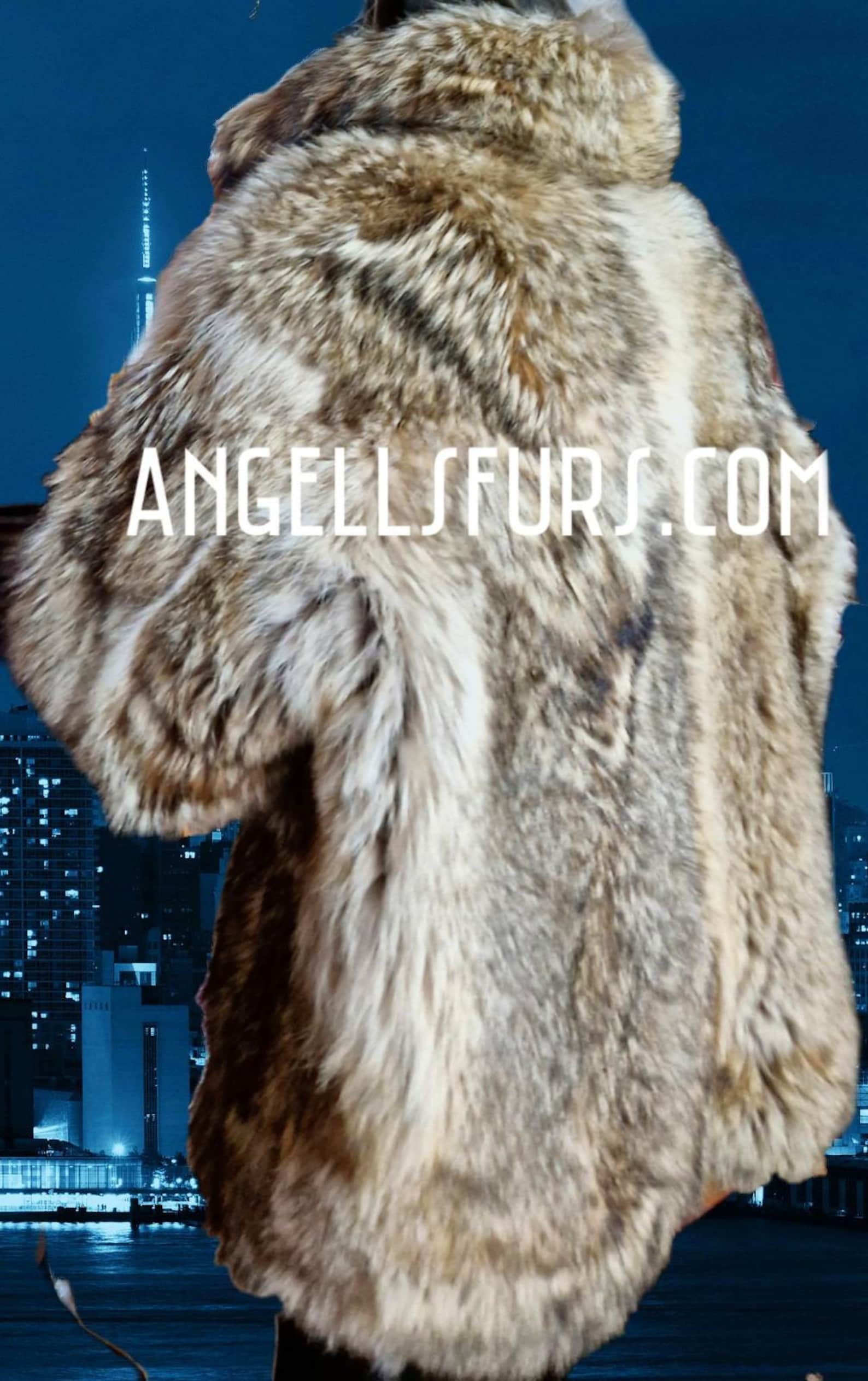 MEN'S COYOTE Furcoat!brand New Real Natural Genuine Fur Coat! - Etsy