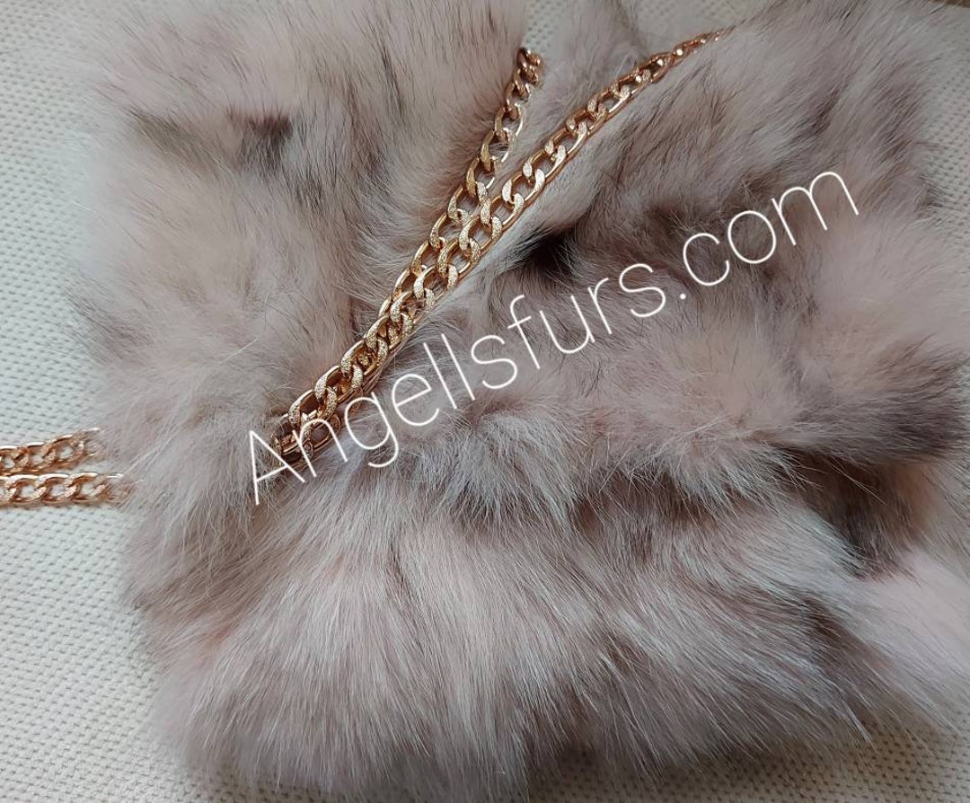 PINK FOX Bagbrand New Real Natural Genuine Fur - Etsy