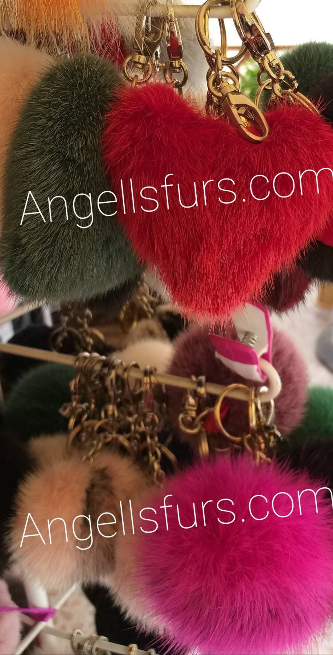 MINK HEART Keychainsbrand New Real Natural Genuine Fur - Etsy