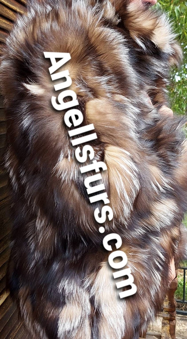 MEN'S CRYSTAL FOX Fur Jacket,video Available!brand New Real Natural ...