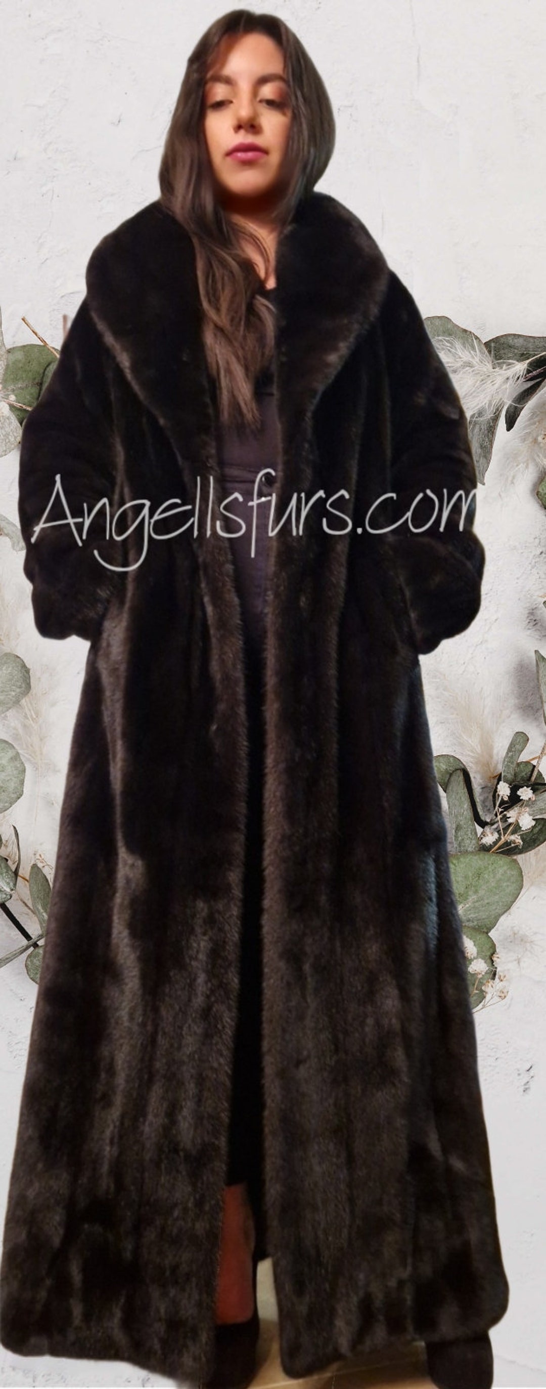 FLOOR LENGTH MINK Fullpelts Fur Coat!brand New Real Natural Genuine Fur ...