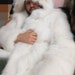 MEN'S WHITE FOX Long Hooded Fur Coat!brand New Real Natural Genuine Fur ...