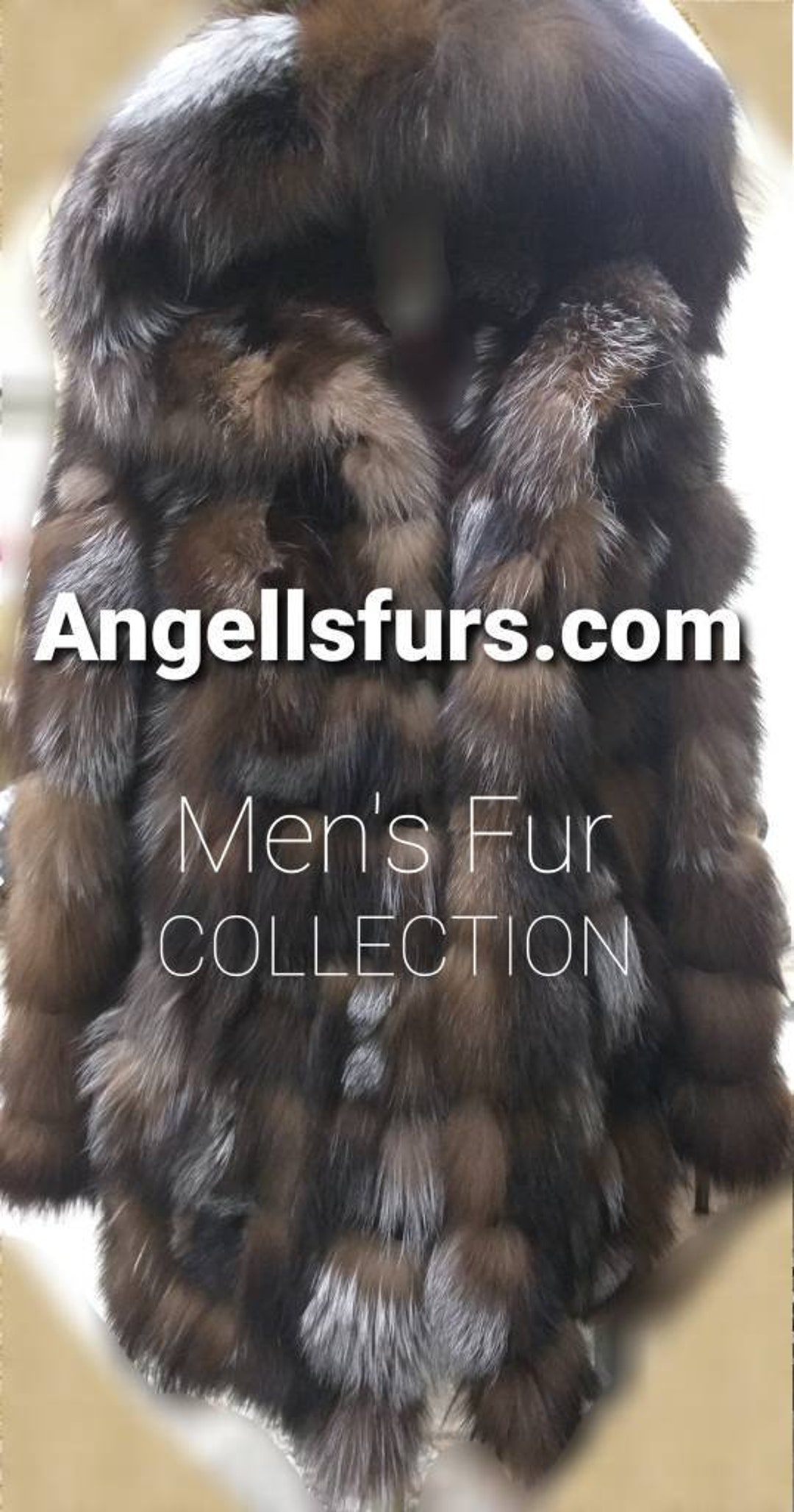 MEN'S HOODED CRYSTAL Fox Fur Coat!brand New Real Natural Genuine Fur ...
