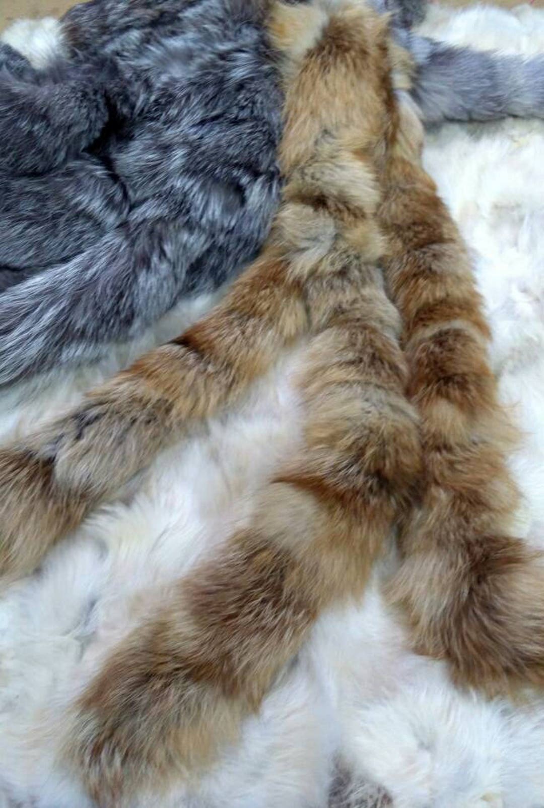 2 RED FOX Trims!brand New Real Natural Genuine Fur! - Etsy