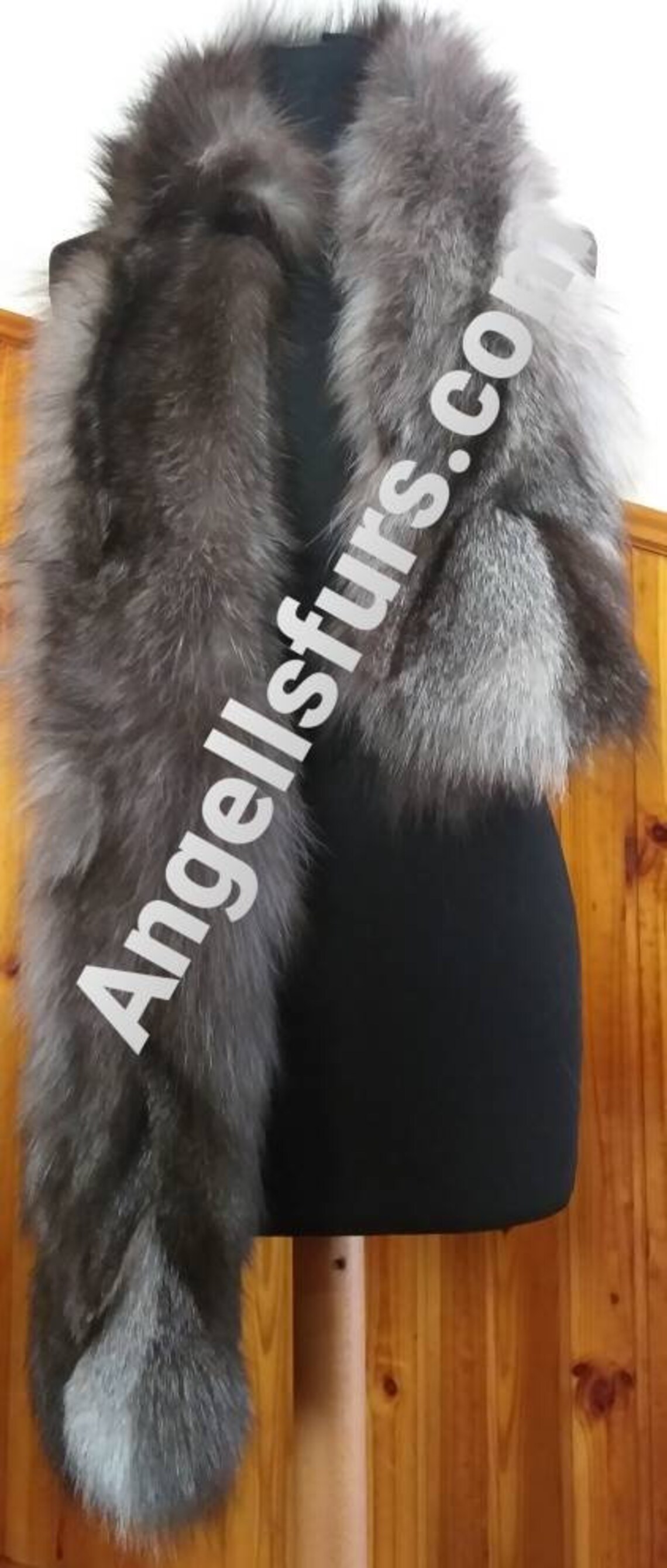 MEN'S SILVER FOX Fur Scarfbrand New Real Natural Genuine - Etsy