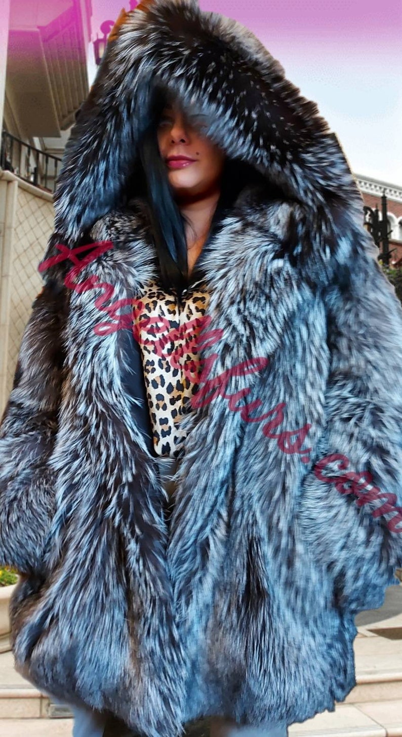SILVER FOX FULLPELTS Jacket!brand New Real Natural Genuine Fur! - Etsy