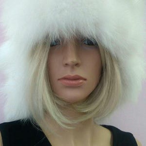 White Fox Trapper Hat! Brand New Real Natural Genuine Fur - Etsy