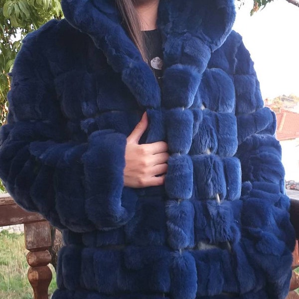 Royal Blue Furcoat - Etsy