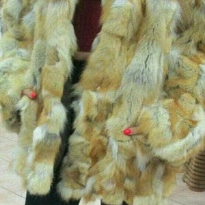 RED FOX Jacket!brand New Real Natural Genuine Fur! - Etsy