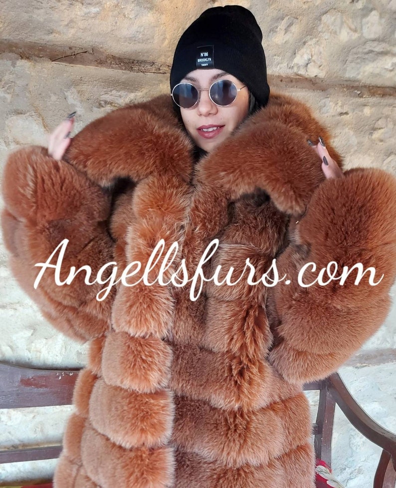 FOX FULLPELTS Coat!brand New Real Natural Genuine Fur! - Etsy