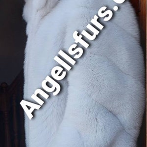 MEN'S WHITE HOODED Fox Coat!fullpelts!brand New Real Natural Genuine ...