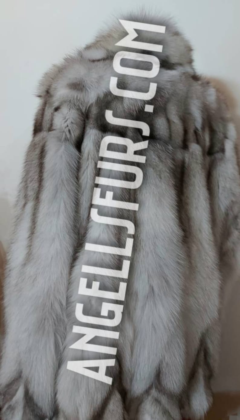 MEN'S BLUE FOX Fur Coatbrand New Real Natural Genuine - Etsy