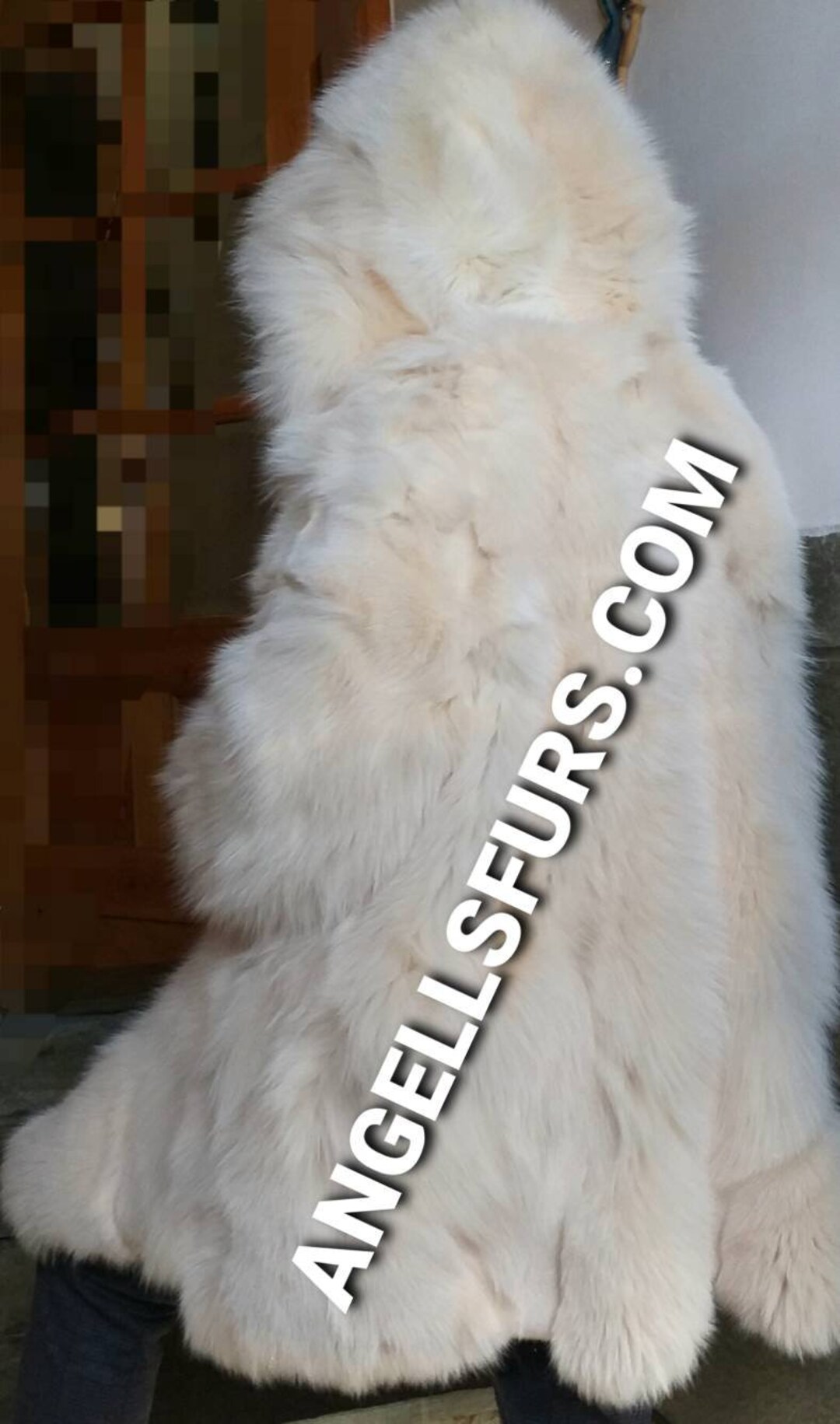 Men's HOODED FOX Fur Coat!brand New Real Natural Genuine Fur! - Etsy