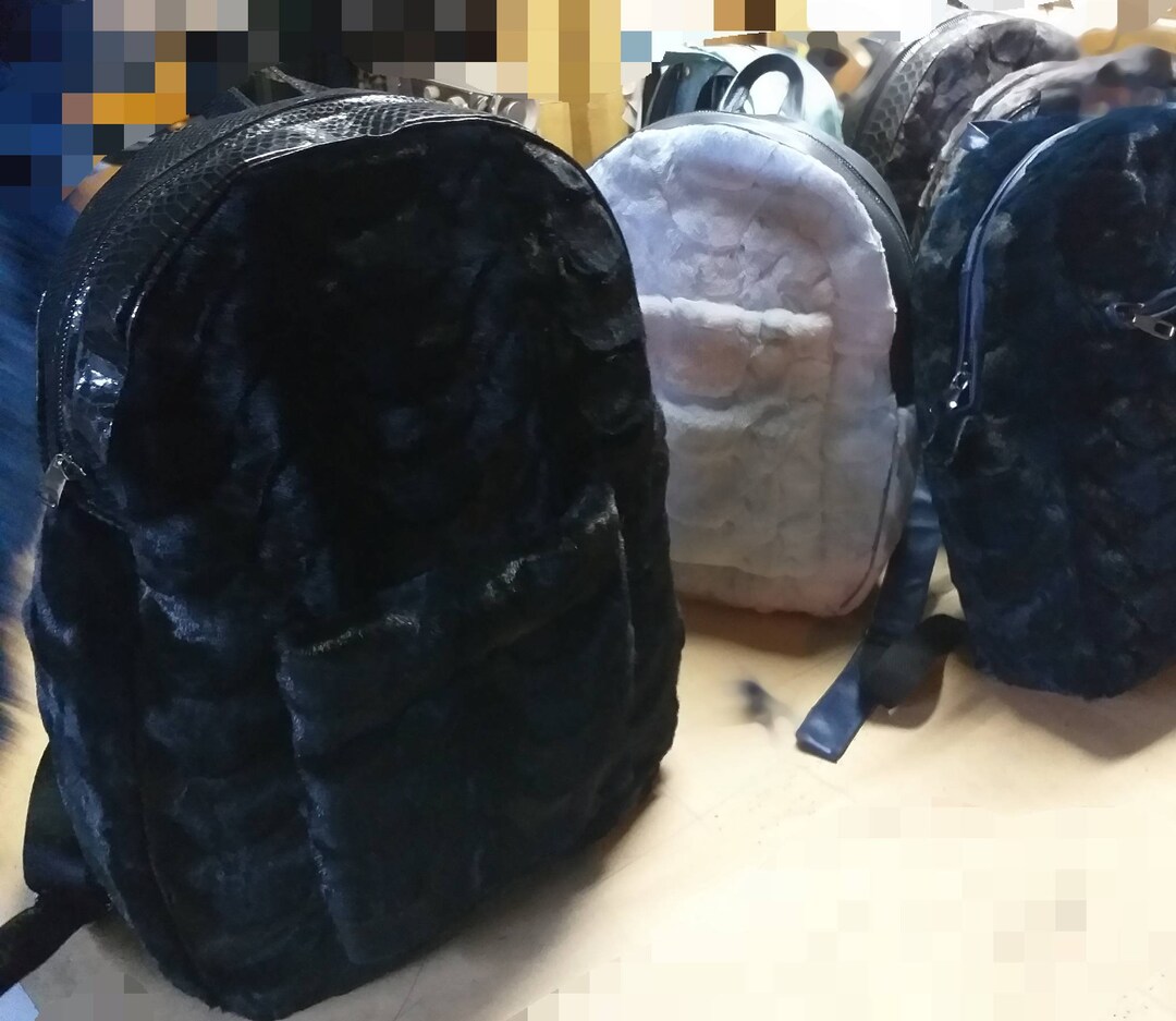 REAL MINK BACKPACKS in Any Color!new and Natural,real Fur Bag! - Etsy