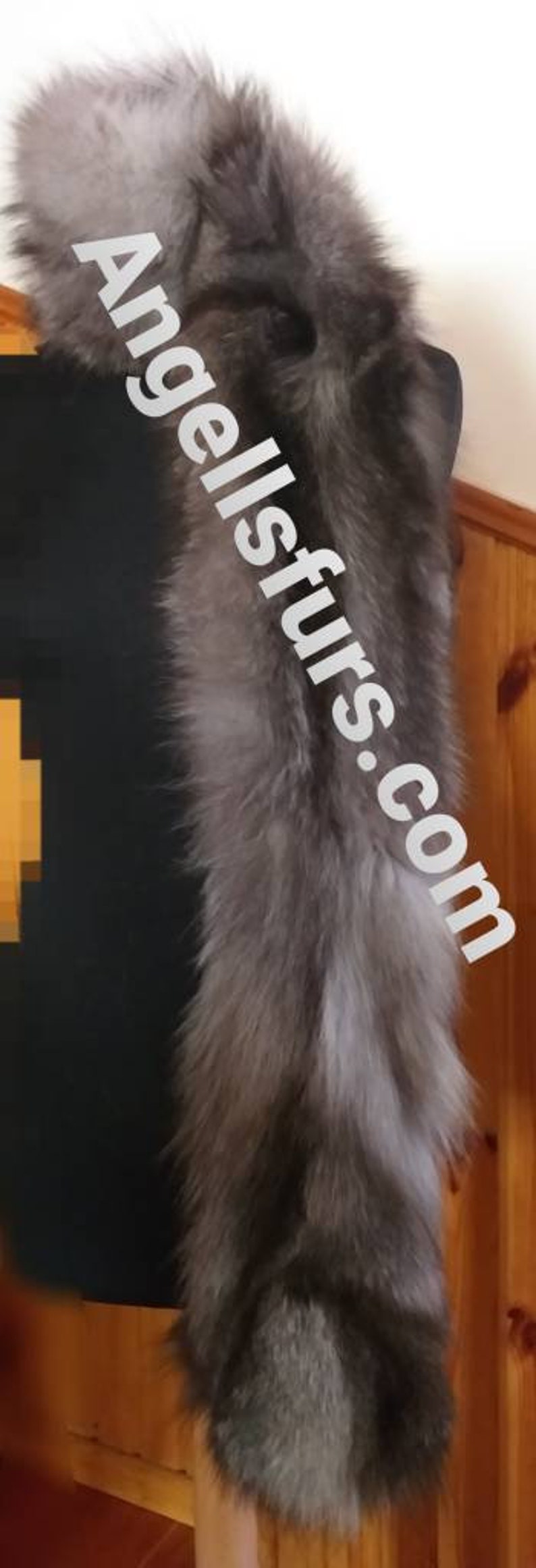 MEN'S SILVER FOX Fur Scarfbrand New Real Natural Genuine - Etsy