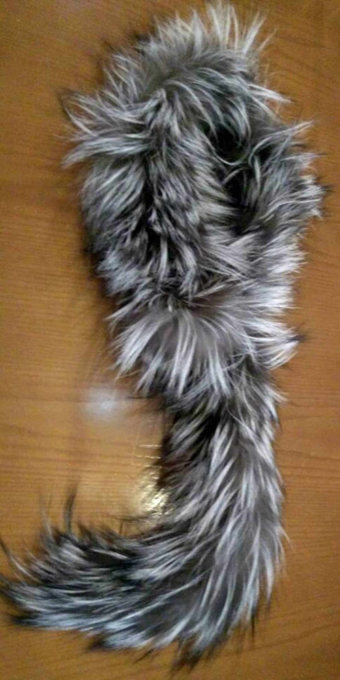 A MUST HAVE Silver Fox Scarffluffy Amazing Brand New Real - Etsy