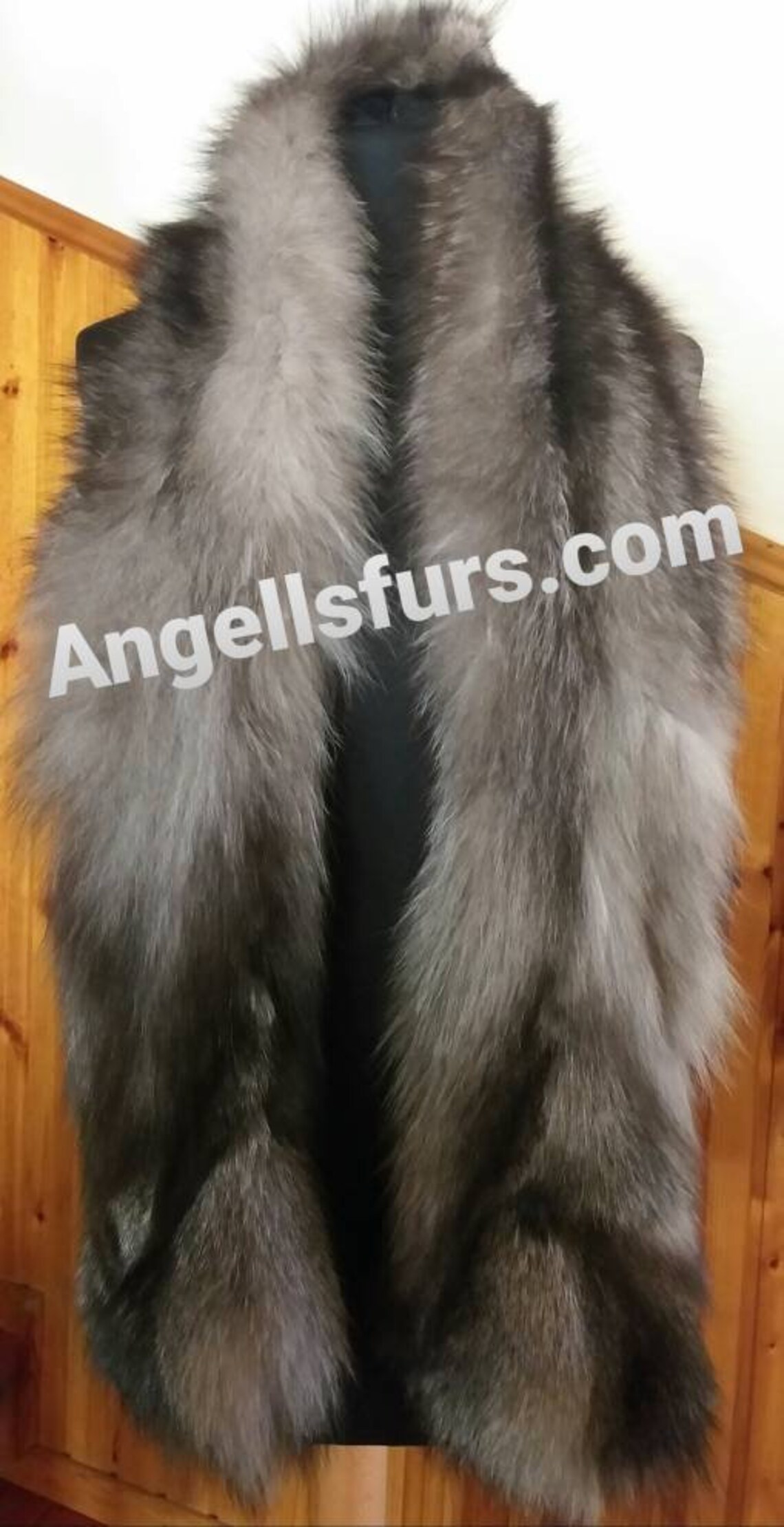 MEN'S SILVER FOX Fur Scarfbrand New Real Natural Genuine - Etsy