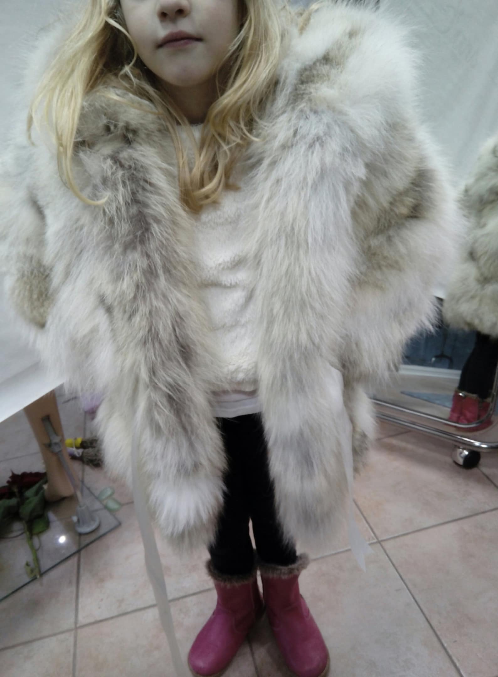 KID'S Natural Real Hooded Fox Fur | Etsy