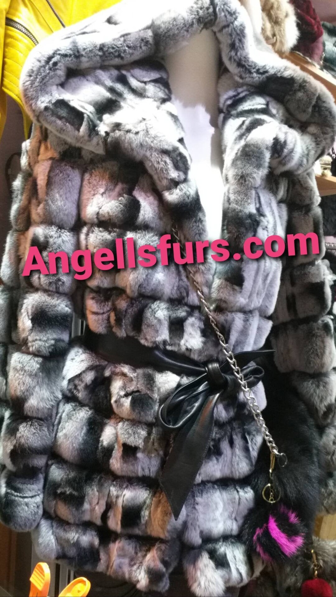 HOODED REX FUR Jacketbrand New Real Natural Genuine Fur - Etsy