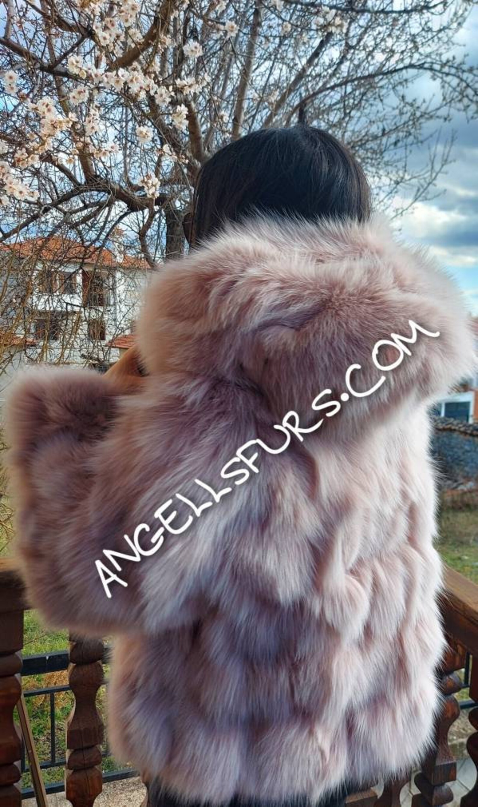PINK HOODED FOX Fur Jacketbrand New Real Natural Genuine - Etsy