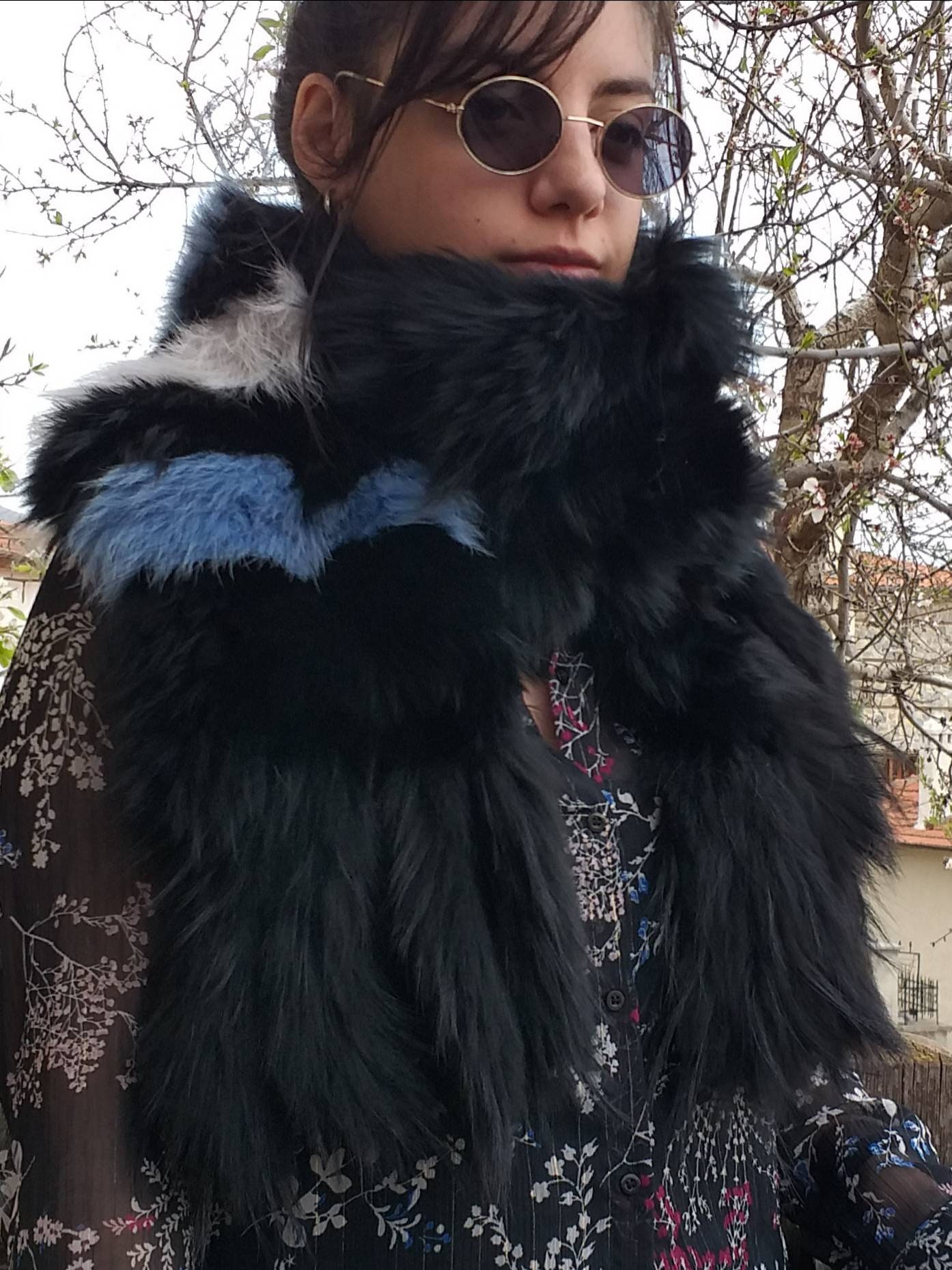 New Beautiful Natural Real LONG FOX scarf!