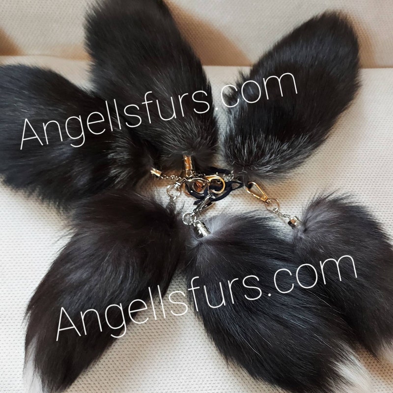 Real Fox Tails Keychain - Etsy