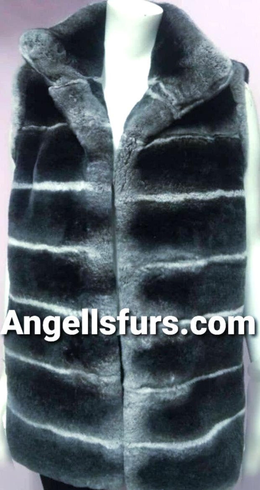 MEN'S Long REX Vest!brand New Real Natural Genuine Fur - Etsy