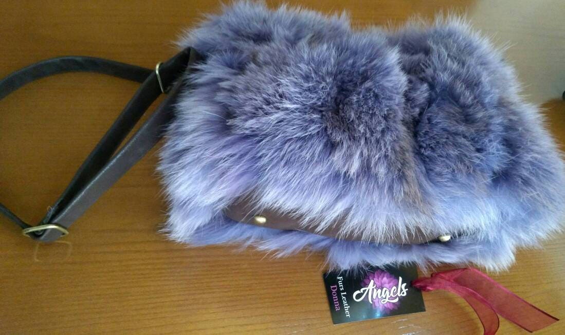 FOX FUR BAG In Any Color!Brand New Real Natural Genuine Fur!