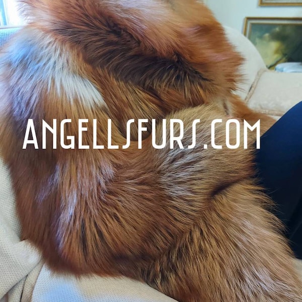 Red Fox Fur Coat - Etsy