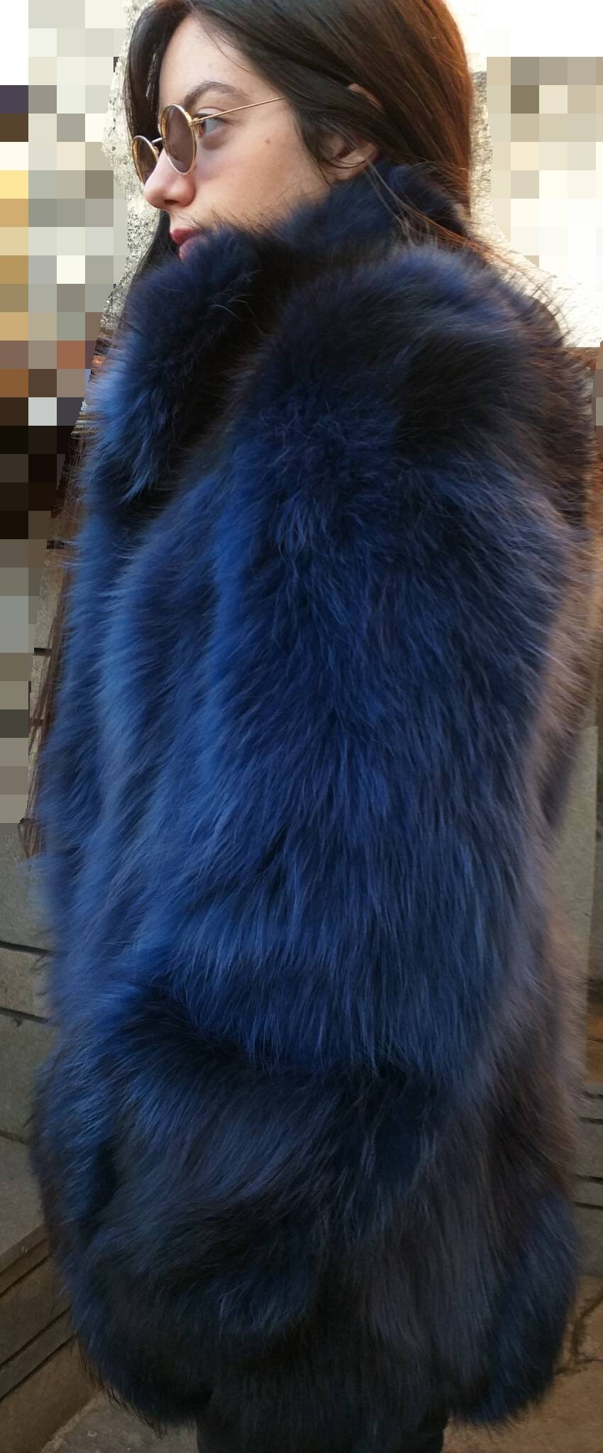 RACCOON Fur Coat!Brand New Real Natural Genuine Fur!