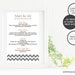 Chevron Wedding Reception Dinner Menu | Gray & Orange Wedding Menu ...