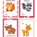 DIGITAL FILE Woodland Animal Valentine Cards for Kids DIY Set of 8 ...