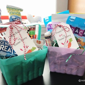 DIGITAL FILE - "from the Easter Bunny" Easter Basket Gift/name Tags ...