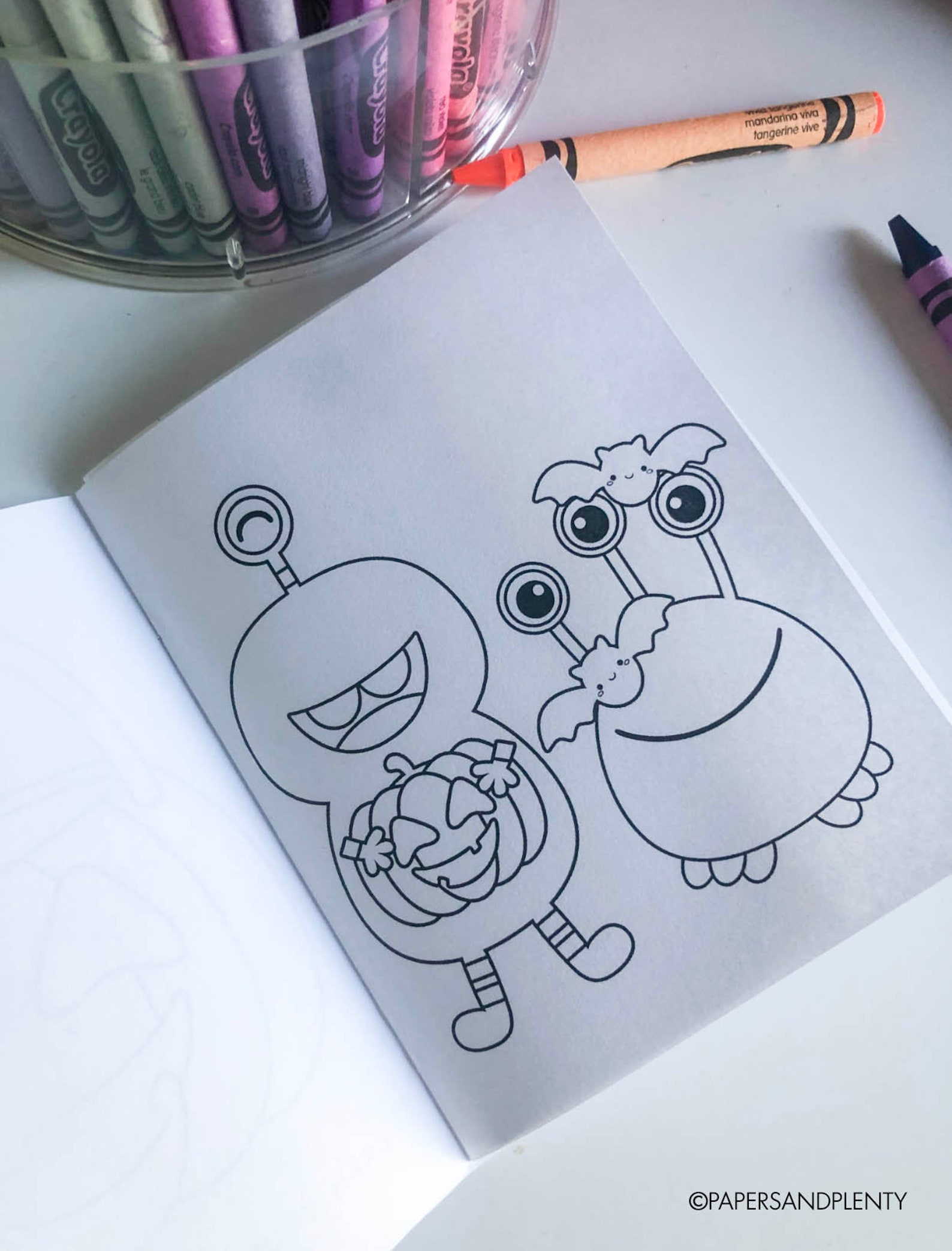 10 Halloween Kids Mini Coloring Books, Kids Activity Book, Kids ...