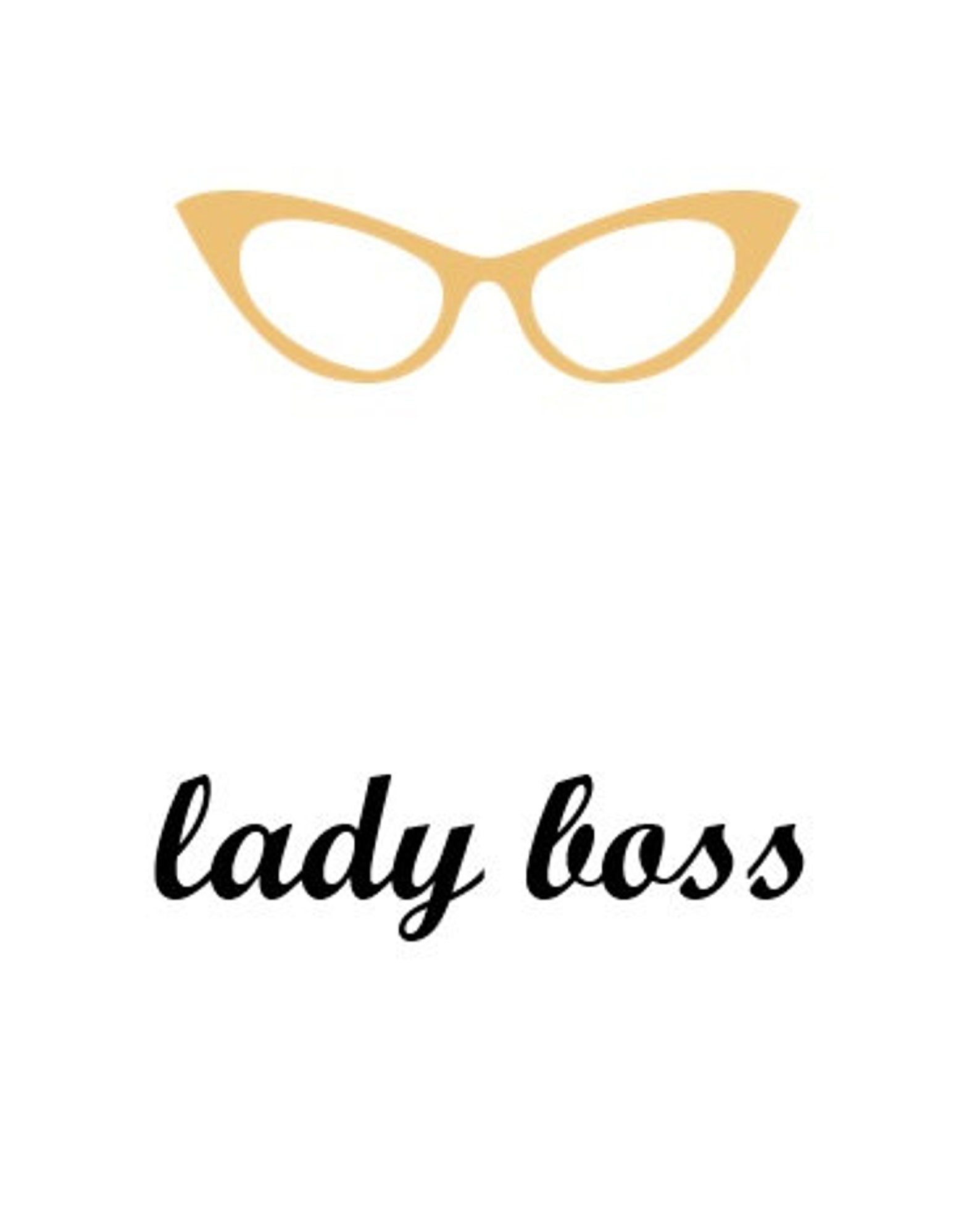 Lady Boss Office Print GIRLBOSS Wall Art Home Decor | Etsy
