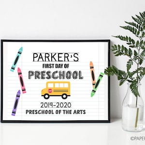 DIGITAL FILE First Day of School 8x10 Photo Prop | School Photo Prop ...