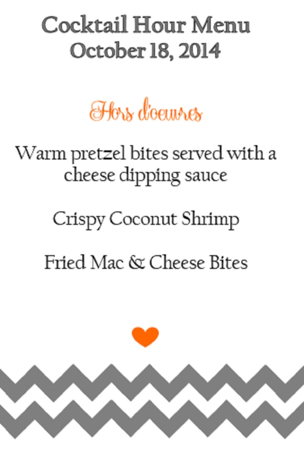 Wedding Reception Cocktail Hour Menu Wedding Reception Sign - Etsy