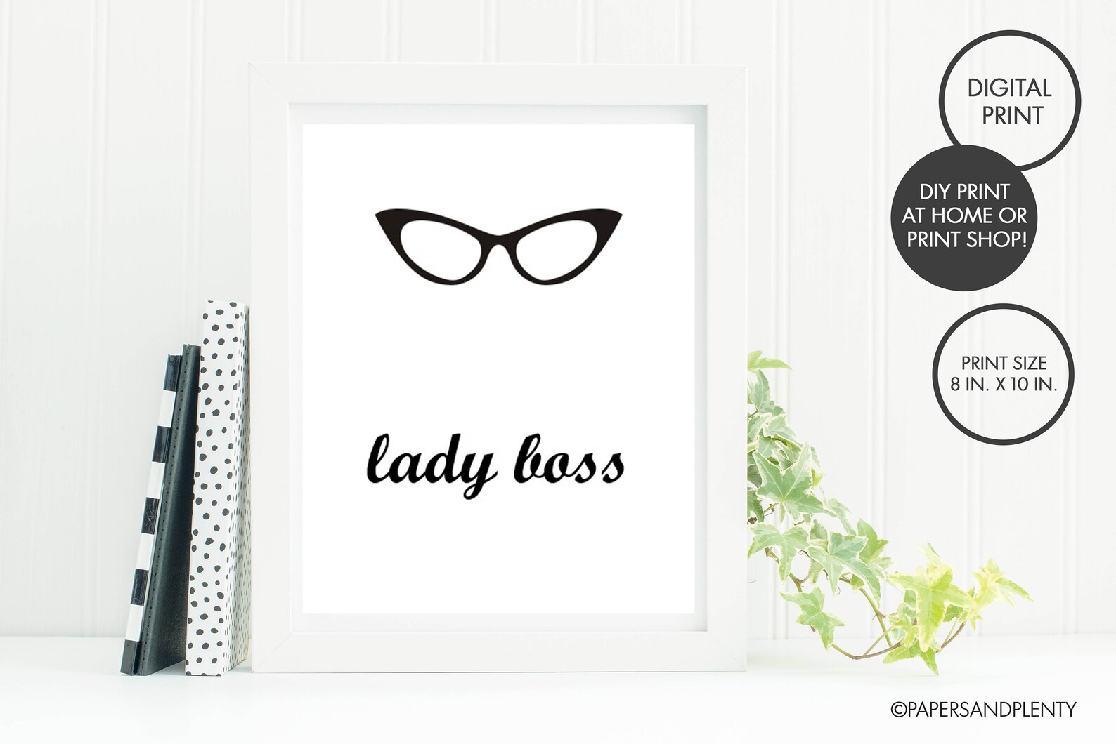 Lady Boss Office Print GIRLBOSS Wall Art Home Decor - Etsy